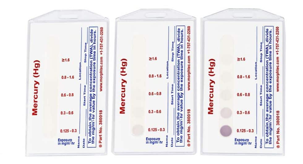Mercury Chemical Detection Badges | Morphix Technologies