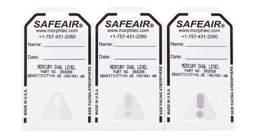 Mercury Chemical Detection Badges | Morphix Technologies