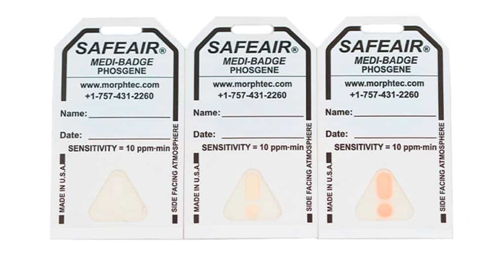 Phosgene Chemical Detection Badges | Morphix Technologies